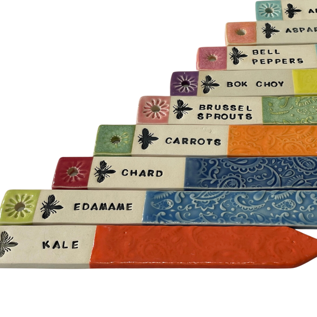 Vegetable Marker A through L | Vegetable Stake | Garden Marker | Herb ...