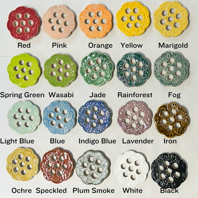 Stoneware Flower Frog for Wide Mouth Mason Jar Assorted Colors – Cathy ...